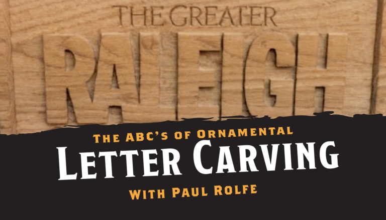 JCCFS | Try your Hand at Letter Carving with Paul Rolfe!